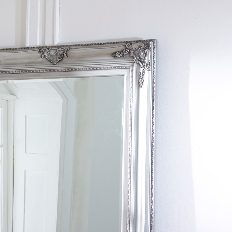 Extra Large Ornate Silver Wall/Floor Mirror Extra Large Ornate Silver Wall/Floor Mirror